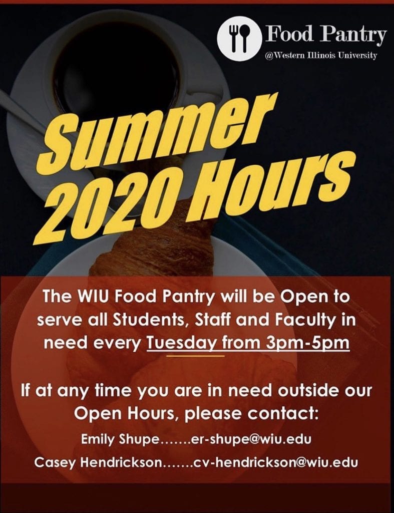 Western Illinois University Food Pantry Announces Summer Hours | Quad ...