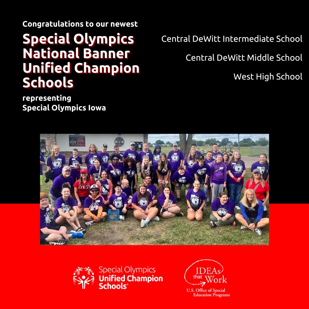 Davenport West High School Named Special Olympics National Banner ...