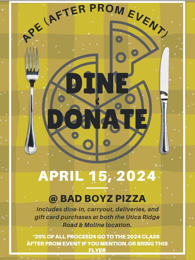Dine And Donate At Bad Boyz Pizza Tonight To Help Bettendorf Prom Event ...