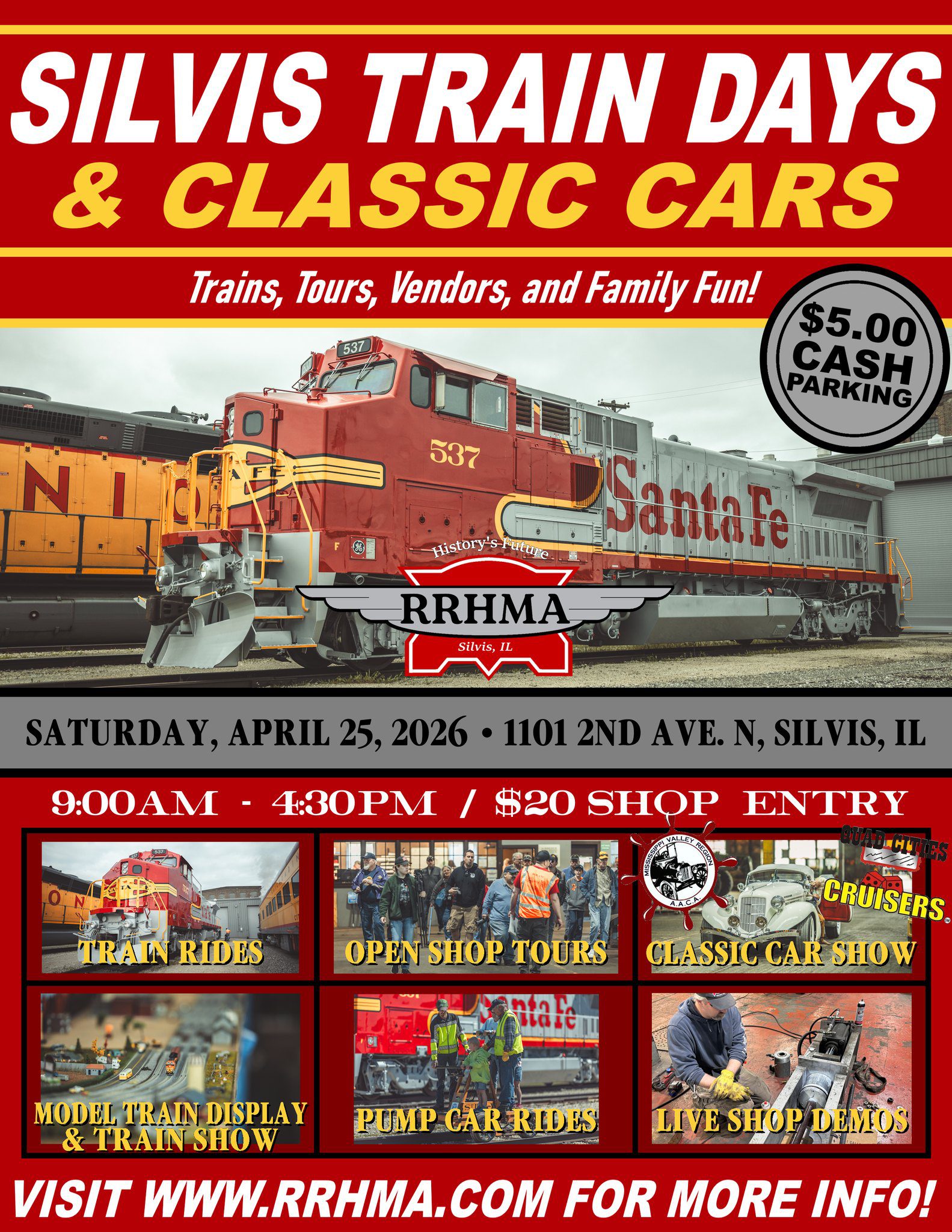 All Aboard For The Silvis Train Day And Classic Car Show This Weekend ...